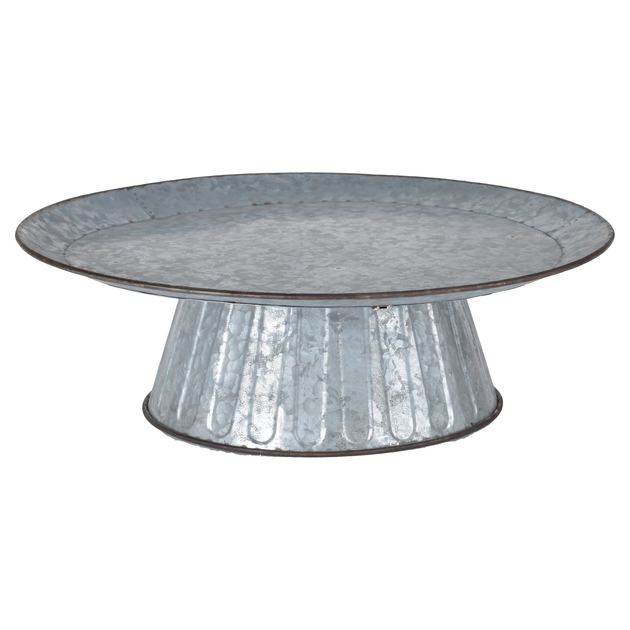 Galvanized Metal Round Shelburne Cake Stand - 16" – Almighty Rental ...